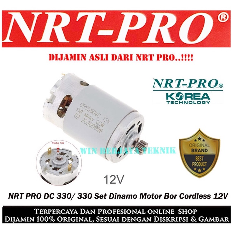 Jual Dinamo Motor Bor Cordless DC 12V NRT PRO DC 330 / NRT PRO DC 330 ...