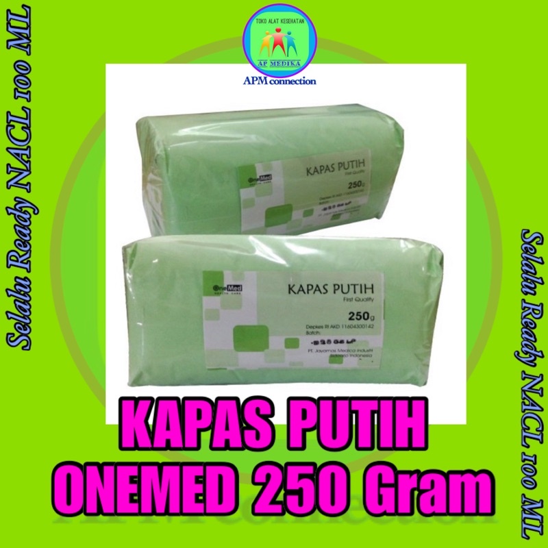 Jual KAPAS PUTIH 250 GRAM ONEMED | Shopee Indonesia