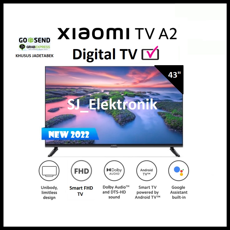 Jual LED TV Xiaomi TV A2 FHD 43" MI TV 43 Inch Android Digital TV ...