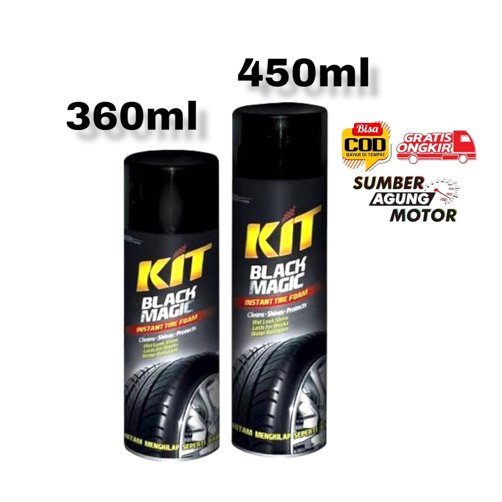 Jual Kit Black Magic Tire SEMIR BAN KIT Foam AEROSOL (KHUSUS PULAU JAWA) | Shopee Indonesia