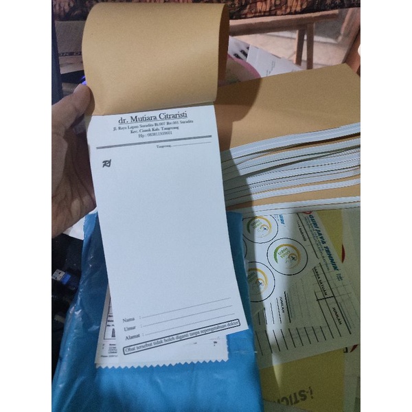 Jual cetak nota, resep 1/3 folio satu rim, satu ply, harga 1 rim ...