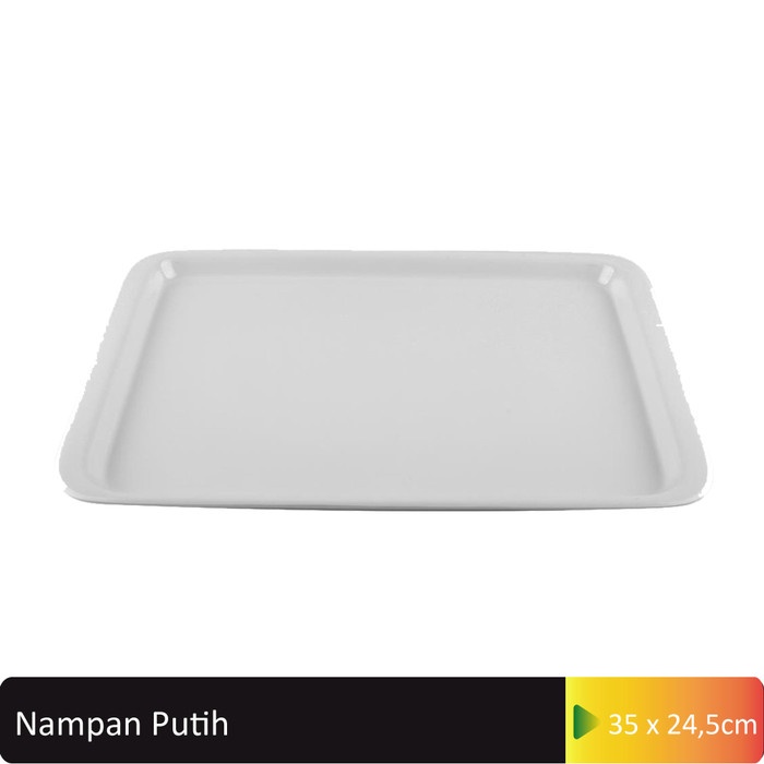 Jual Nampan Nampan Baki Roti, Food Tray 36X25Cm Putih Melamine Glori ...
