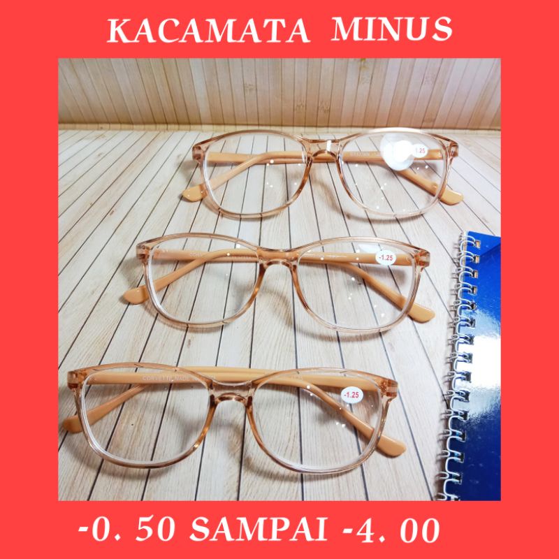 Jual 631GX KACAMATA MINUS WANITA BROWN MINUS MURAH/ MINUS -0. 50 SAMPAI ...