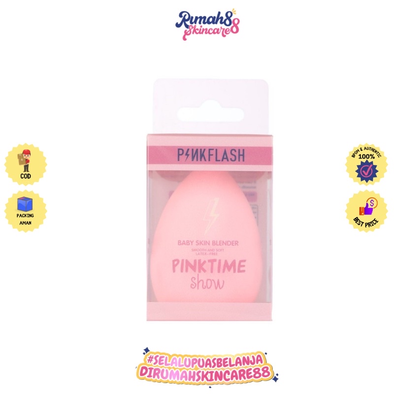 Jual RSC 88 - PINKFLASH OhMyPuff Beauty Sponge Classic Pink Waterdrop ...