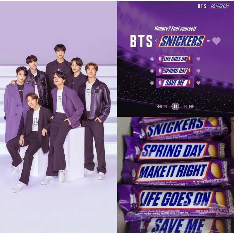 Jual SNICKERS x BTS Classic Chocolate Bar 51gr | Shopee Indonesia