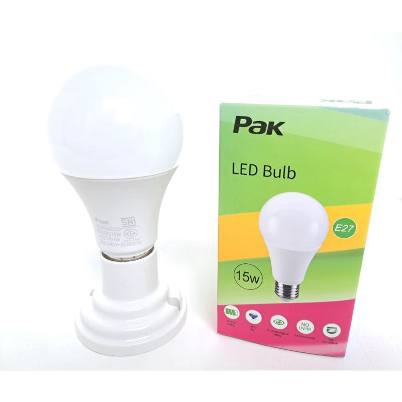 Jual Lampu Led Bulb Putih 5w 7w 9w 12w 15w 18w Lampu Pak / Bohlam Led ...