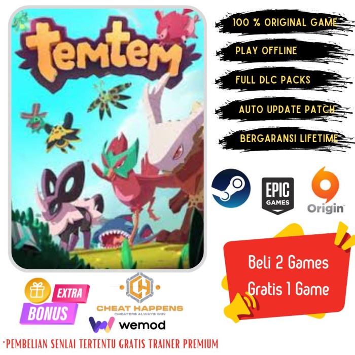 Jual TEMTEM - Game PC Original Offline Only - DVD-DL | Shopee Indonesia