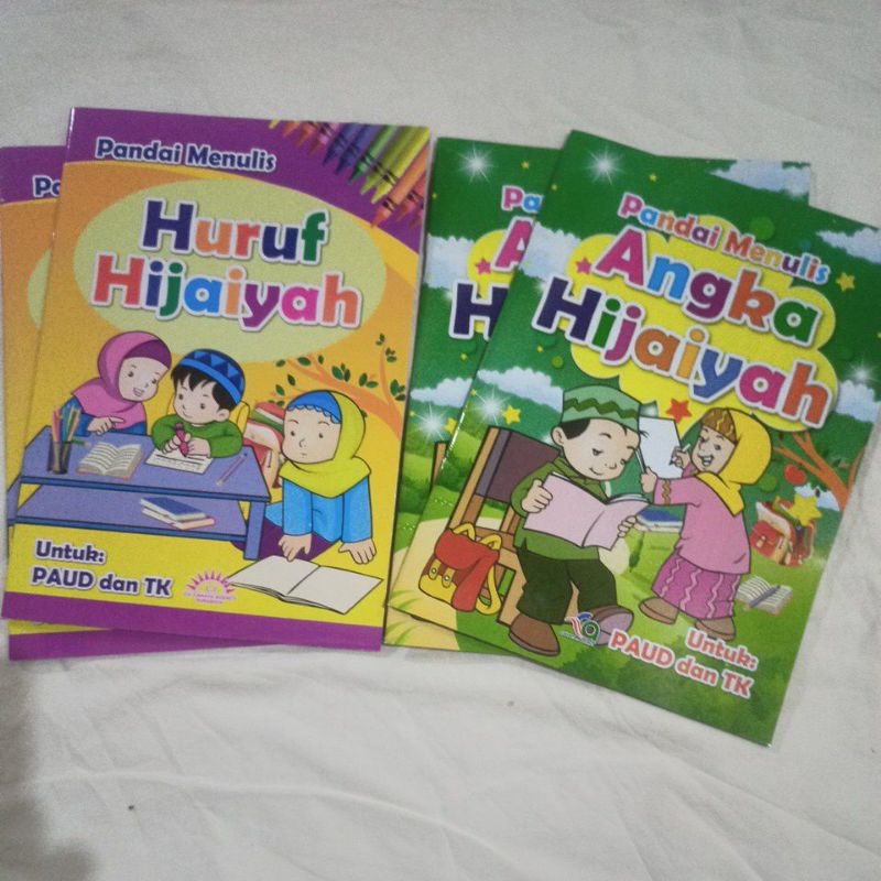 Jual BUKU ANAK HURUF DAN ANGKA HIJAIYAH Ukuran Besar A4 | Shopee Indonesia