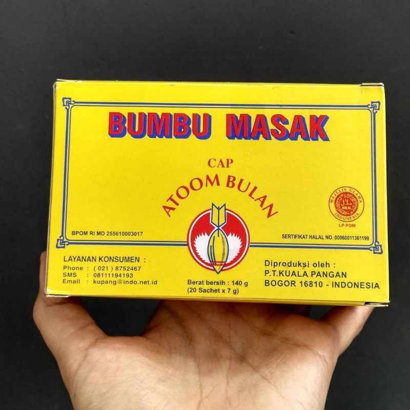 Jual bumbu masak cap atom bulan khas tasikmalaya satu box isi 20 pcs ...
