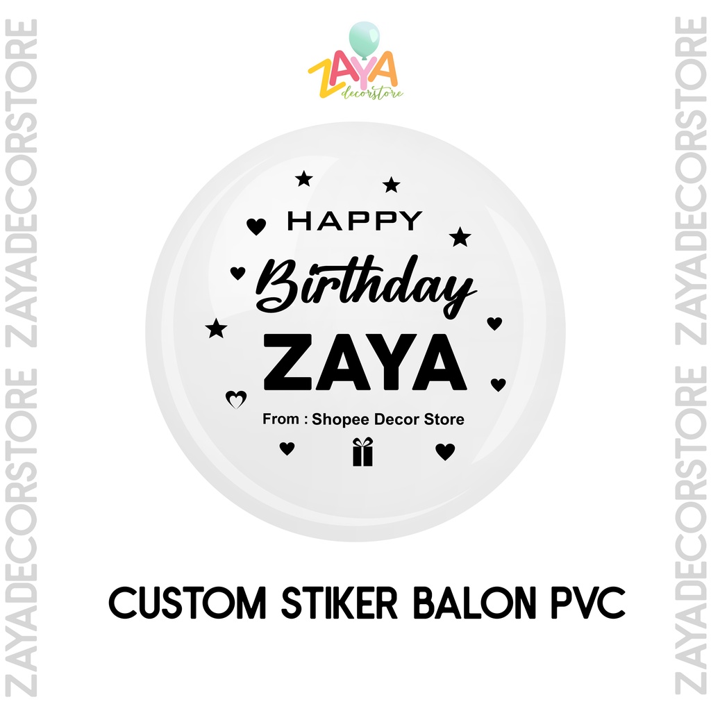 Jual CUSTOM STIKER BALON PVC | Shopee Indonesia