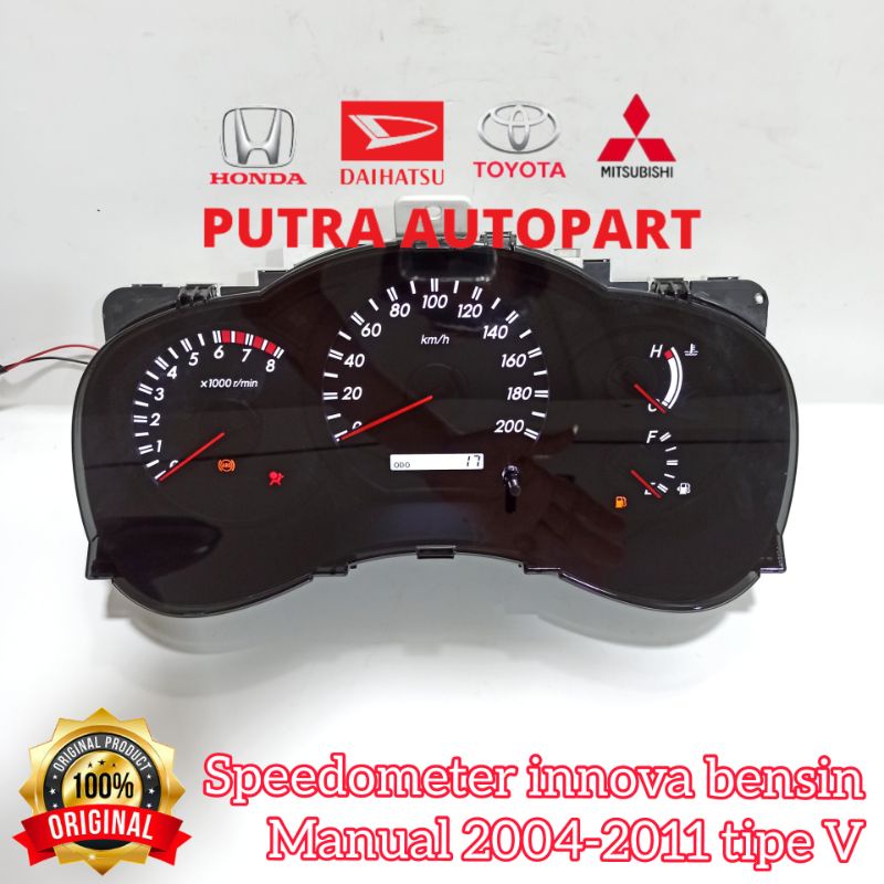 Jual speedometer kilometer innova bensin manual tipe v 2004 - 2011 ...