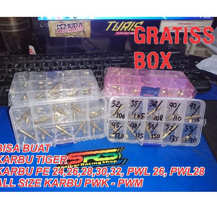 Jual Paket spuyer pilot jet main jet lengkap Karbu PWK PE PWL TIGER jarum skep JJH, JJD,DGL G45N ...