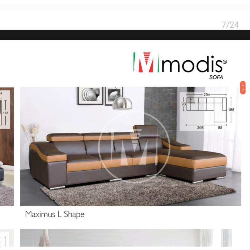 Jual Sofa Modis L dudukan sofa type Maximus L dari Sofa Modis original ...