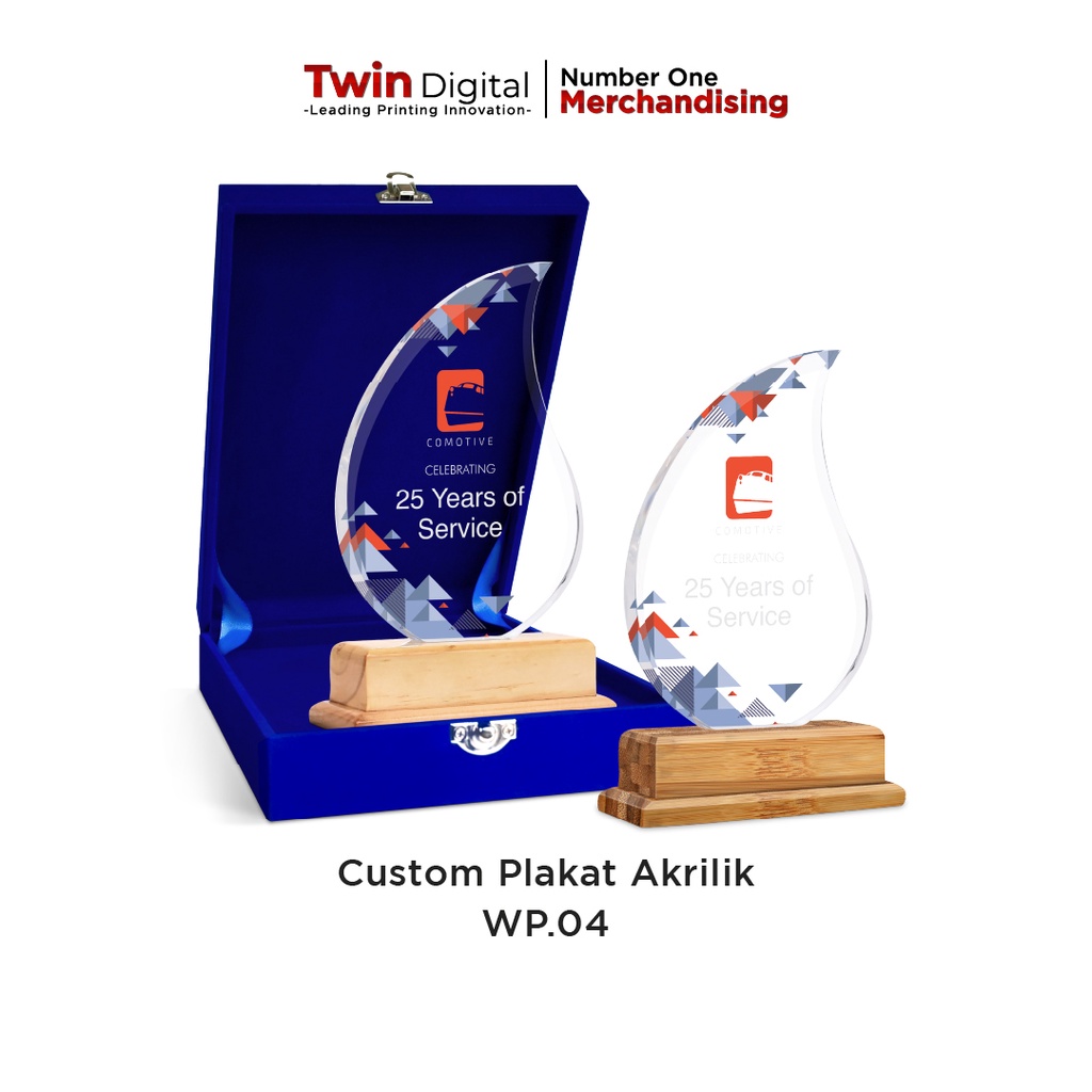 Jual Twindigital Plakat Kayu Akrilik Premium Piagam Penghargaan Piala ...