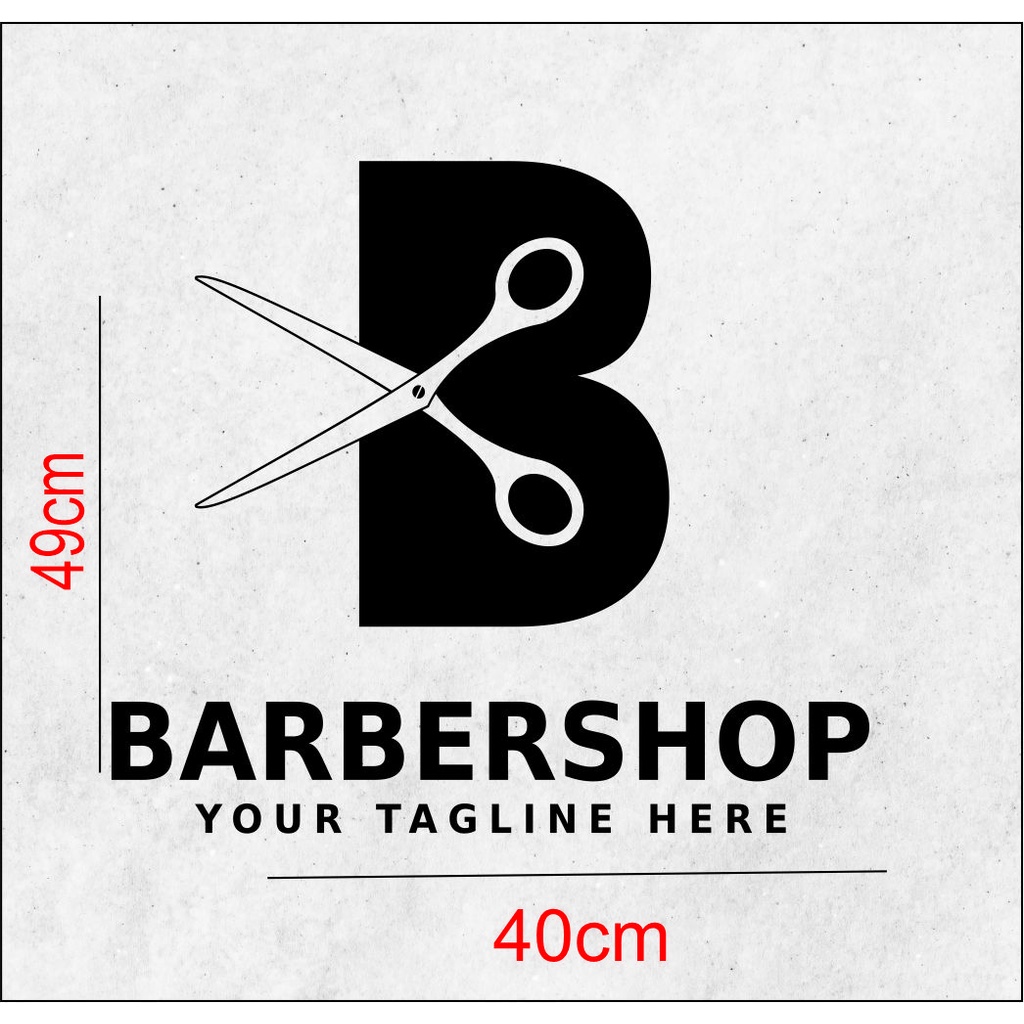 Jual ADRIKNI_STORE WALL CUTTING STICKER STIKER DINDING BARBER SHOP ...
