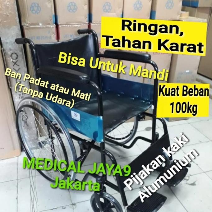 Jual gojek & Grab Kursi Roda Standart Bisa Untuk Mandi Kuat Beban Max ...