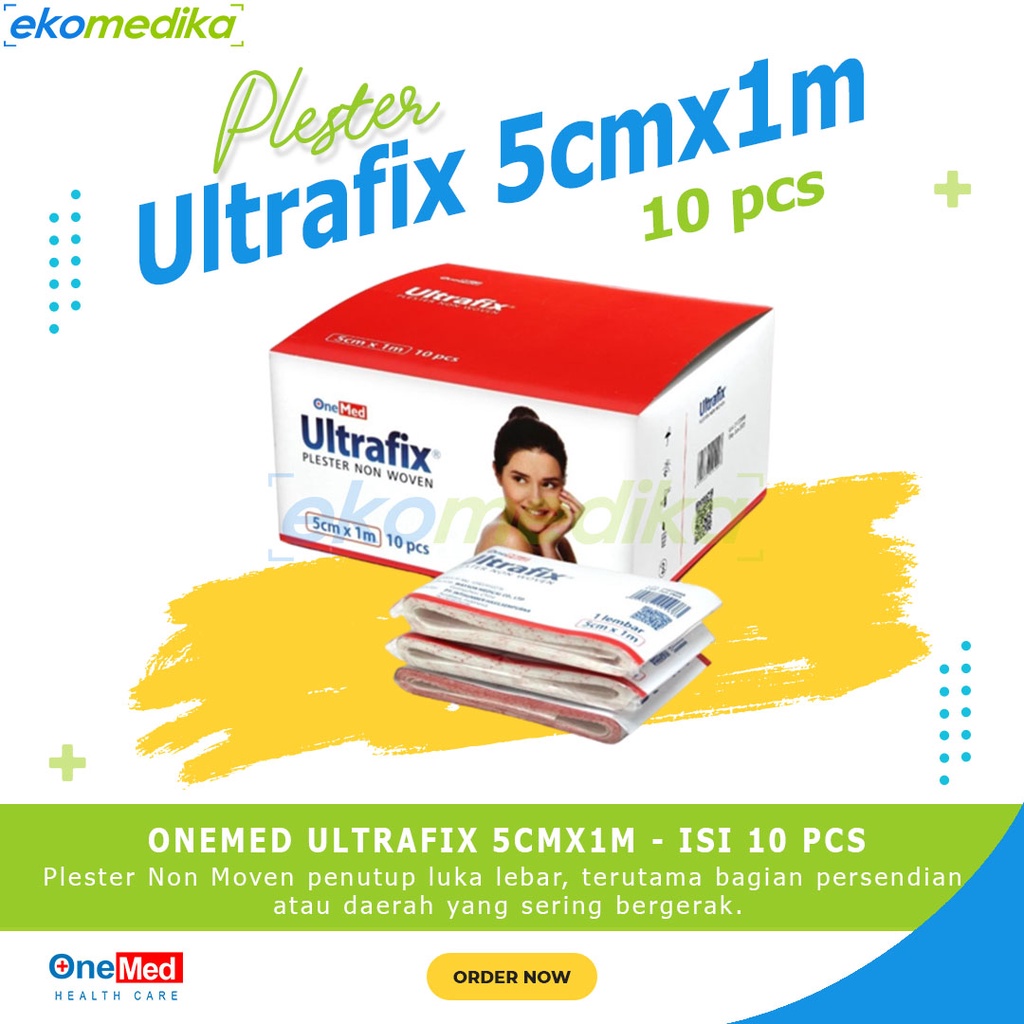 Jual Ultrafix 5cm x 1m Onemed / Plester Putih Penutup Luka Non Woven 5X1 | Shopee Indonesia