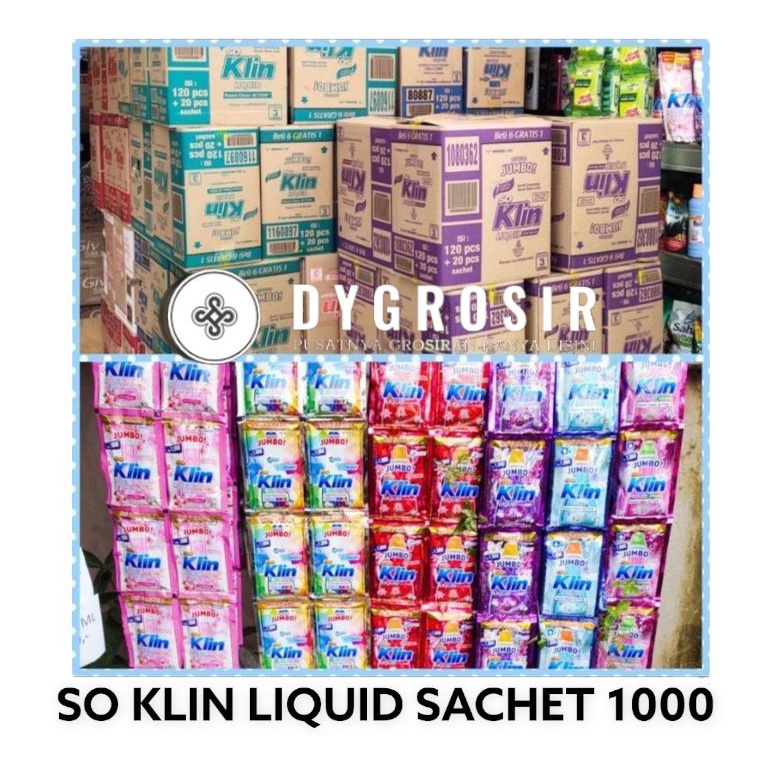 Jual DY ~ WINGSCARE So Klin Liquid Liquide SoKlin Cair KEMASAN 1000 ...
