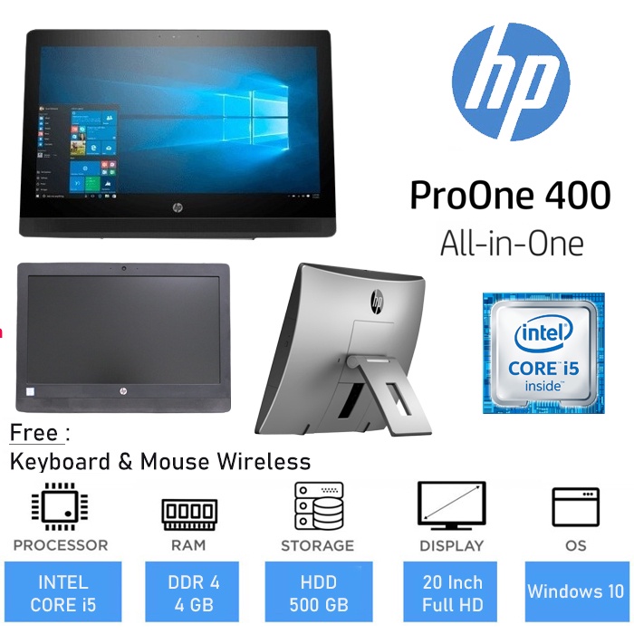 Jual PC All In One HP Proone 400-G2 Core i5 6400 | DDR4 4GB | 500GB ...