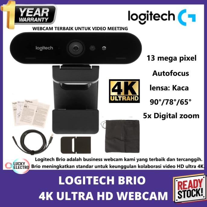 Jual Webcam Logitech Brio 1080P Camera Ultra Hd Pro 4K / Webcam Pc ...
