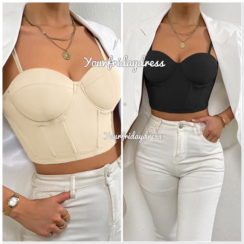 Jual Lyolyte Crush Strappy Back Bustier Bralette Party Bra Bh Daleman