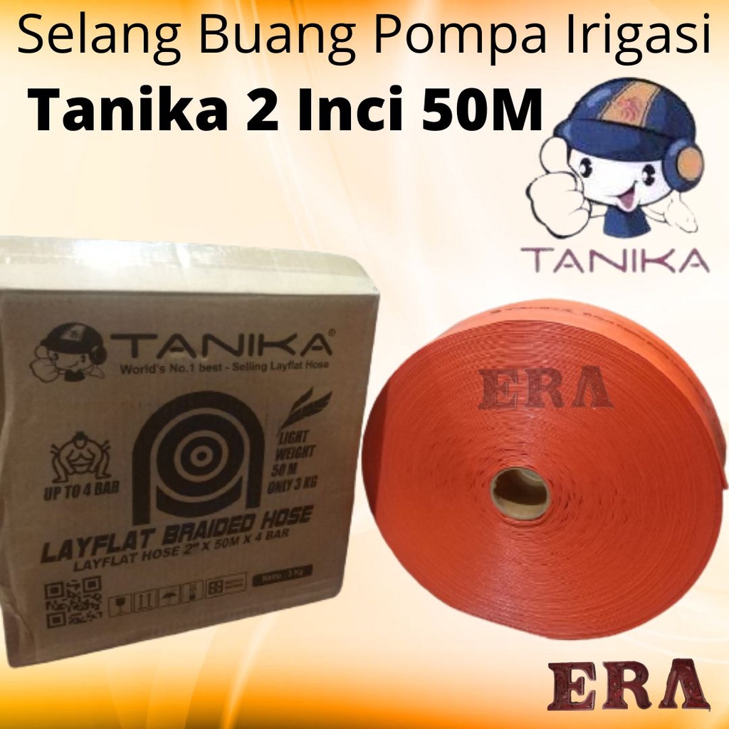 Jual Tanika - Selang Buang Alkon 2 Inci 50M Irigasi Pengairan ...