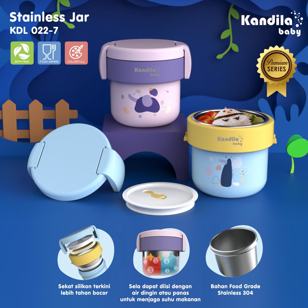 Jual KANDILA BABY STAINLESS JAR 450ML KDL 022-7 TERMOS MAKANAN / TEMPAT ...