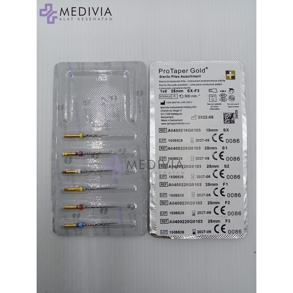 Jual DENTSPLY PROTAPER GOLD ROTARY FILES DENTSPLY | Shopee Indonesia
