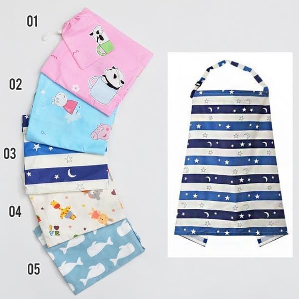Jual Apron Asi Appron Kain Penutup Menyusui + Small Pouch Lkc444 ...