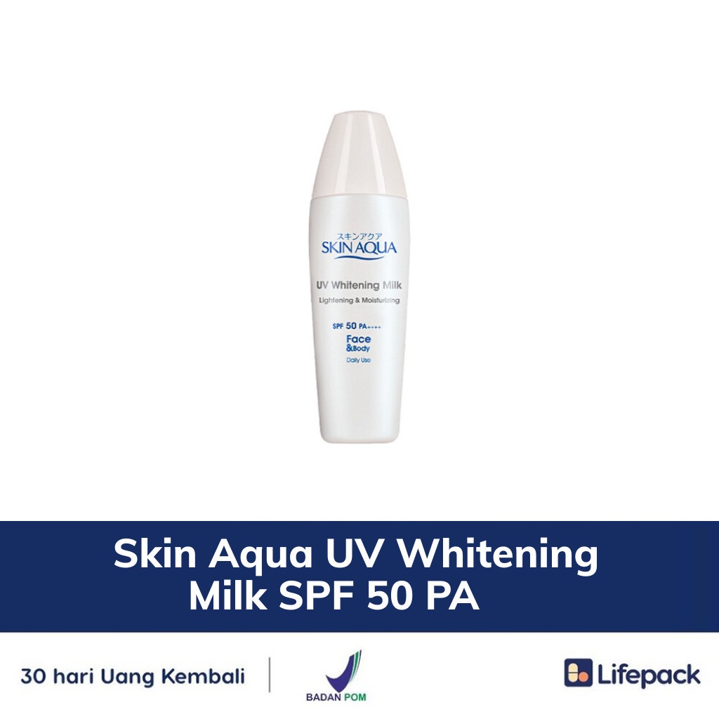 Jual Skin Aqua UV Whitening Milk SPF 50 PA++++ - 40 gr - LIFEPACK ...