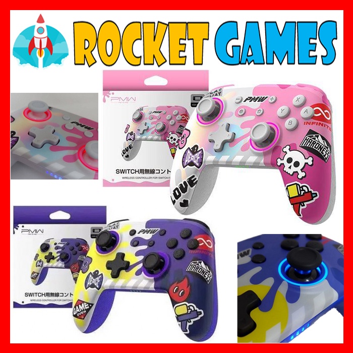 Jual IINE Pro Controller Splatoon 3 Edt Bluetooth Wireless Gamepad ...
