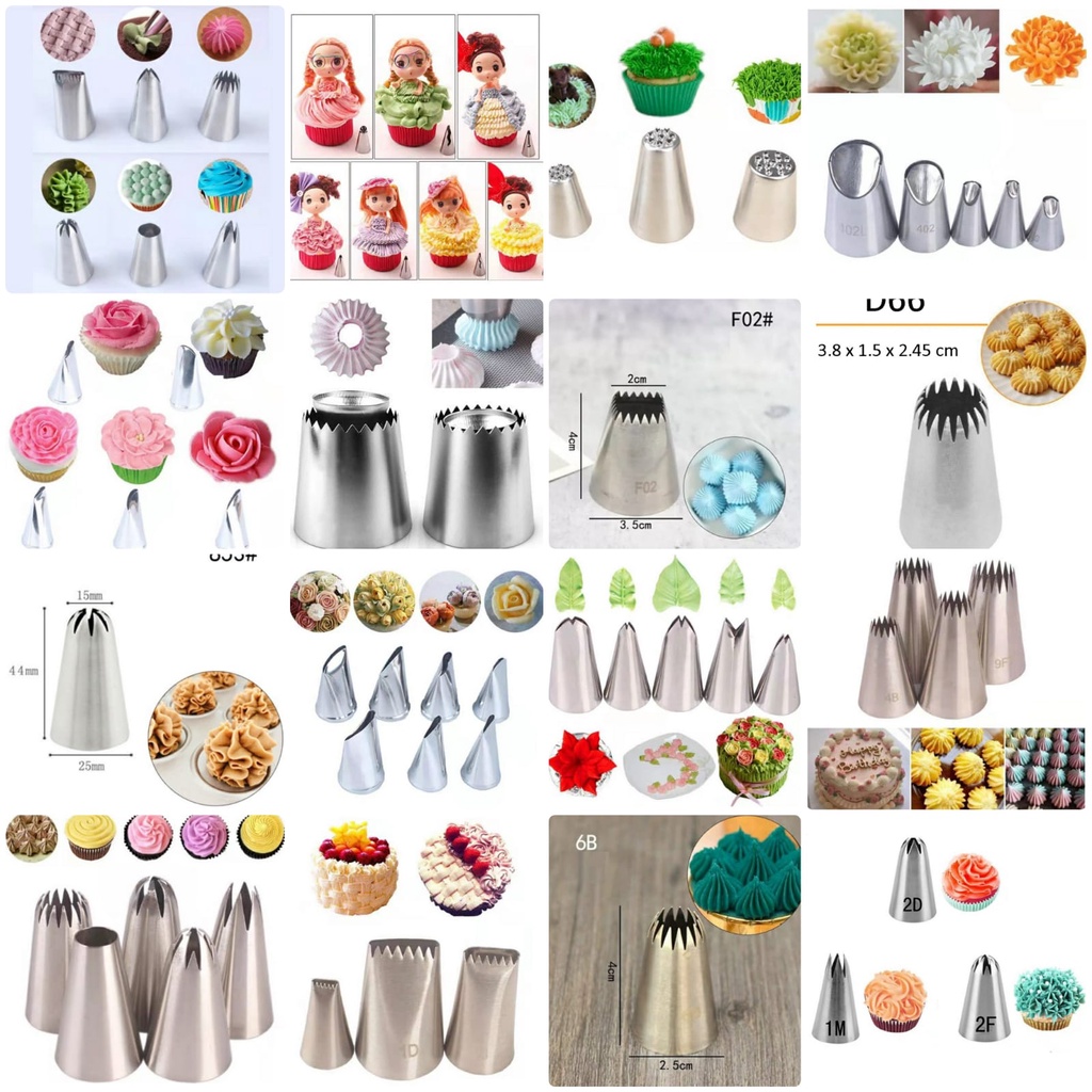 Jual Spuit Premium Stainless Single Set Spuit Tanpa Sabungan Spuit Kue ...