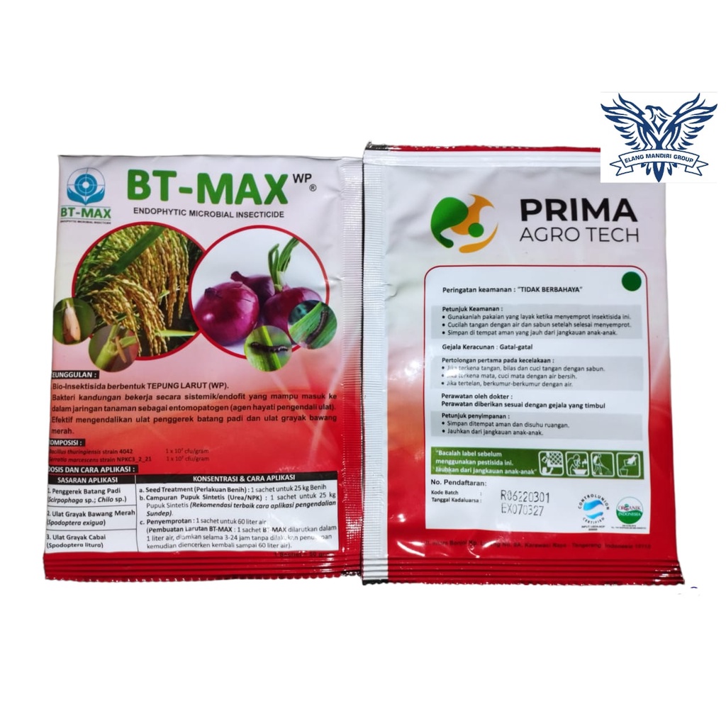 Jual BT-Max 50 Gram BTMAX Bio Insektisida Ulat Thrips dan Kutu Daun Prima Agro Tech | Shopee ...