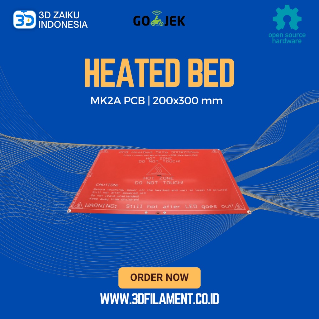 Jual Reprap MK2A PCB Heated Bed 200x300 mm | Shopee Indonesia