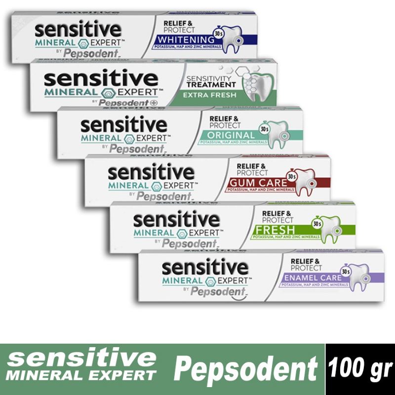 Jual PEPSODENT Sensitive Mineral Expert Sensitivty Treatment 105g All ...