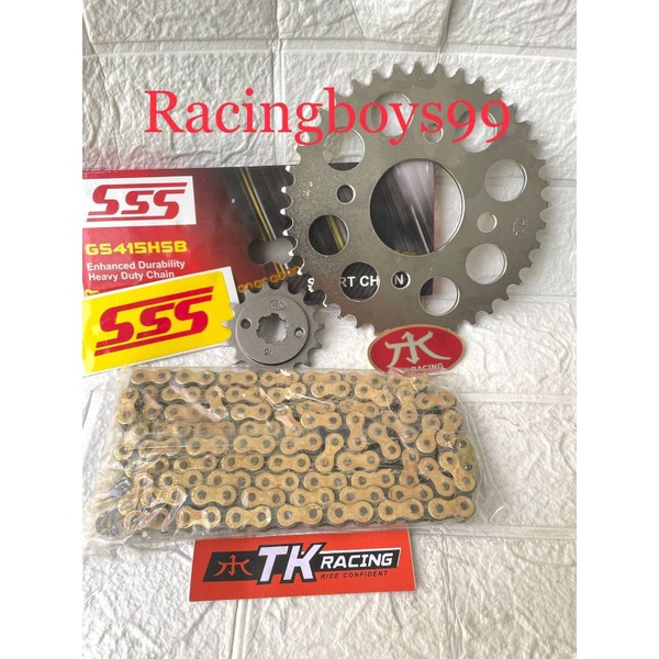 Jual Gear Set 415 Tipis TK Racing Set Rantai SSS Sonic Mega pro CBR 150 CB150R Supra GTR Gl pro ...