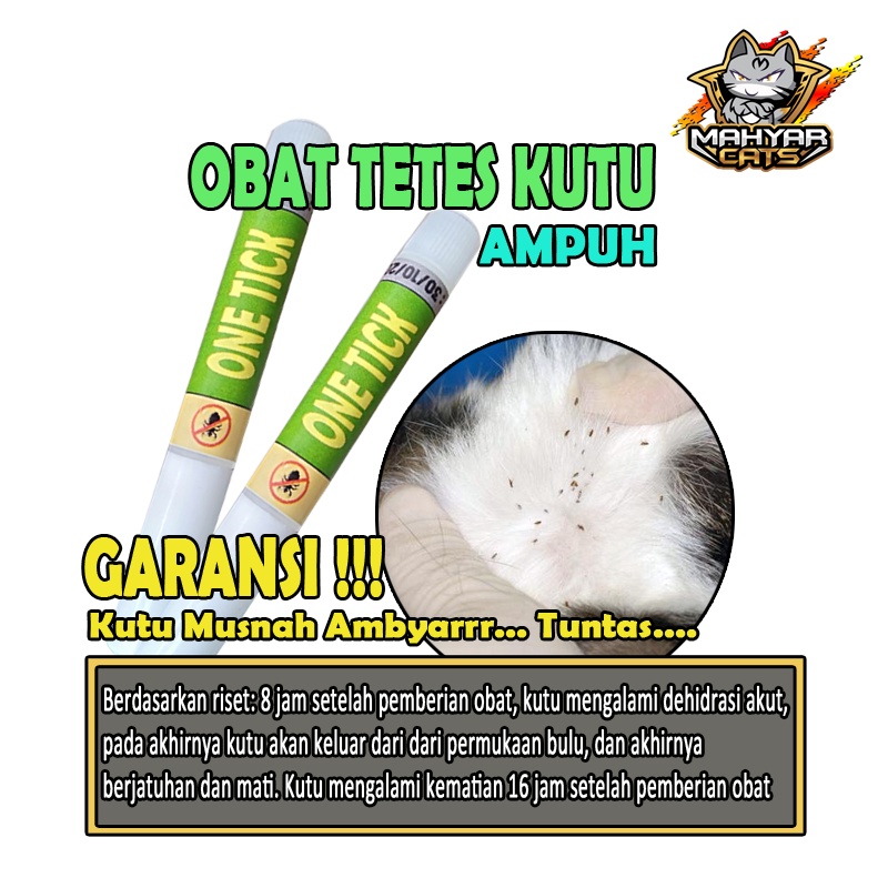 Jual Obat Tetes Kutu Kucing ONE TICK by Petco Clever Solutions for cat ...