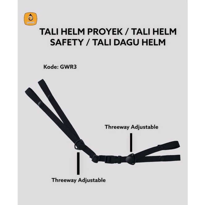 Jual Tali Helm Sepeda/Tali Helm Safety (GWR1 treeway) Tali Dagu Helm ...
