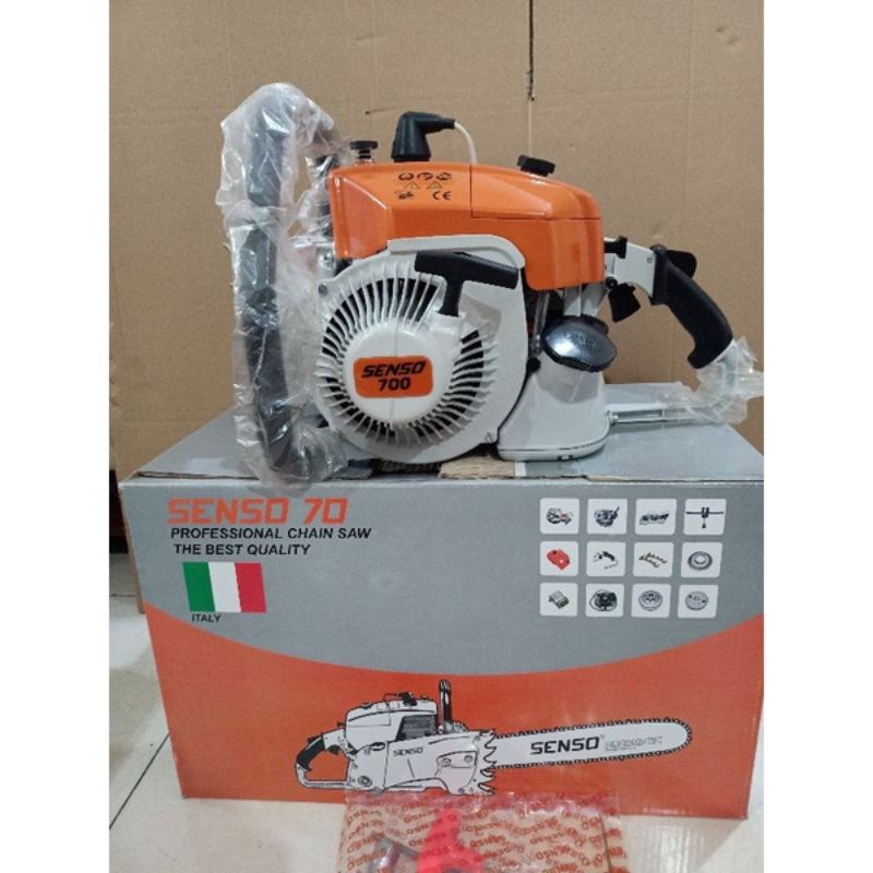 Jual mesin chainsaw senso type 700/mesin potong kayu besar sinso 070 ...