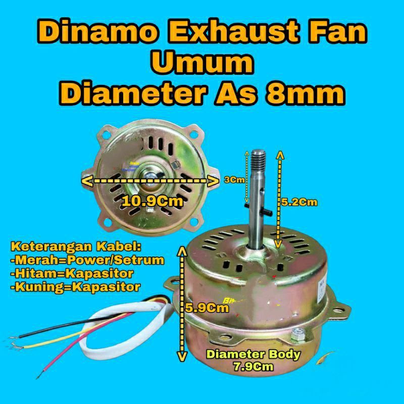 Jual Dinamo , Kipas Angin , Motor kipas Hexos Exhaust , Hexsos , Fan ...