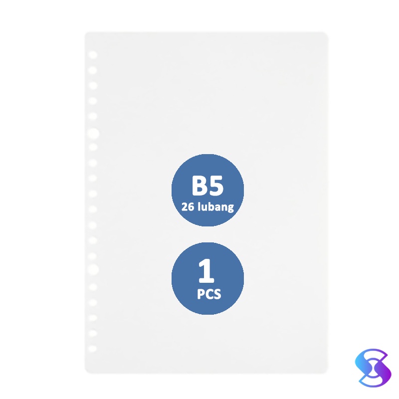 Jual Cover Sampul Loose Leaf Bahan Mika Tebal Buram Untuk Binder Ukuran A5B5-Suning Mall ...