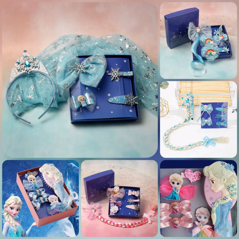 Jual Set Aksesoris Sisir Jepitan Ikat Rambut Anak Perempuan Import Isi ...