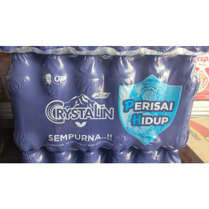 Jual CRYSTALLINE AIR MINERAL ALAMI PEGUNUNGAN PH 8 / 330ML X 24 BOTOL | Shopee Indonesia