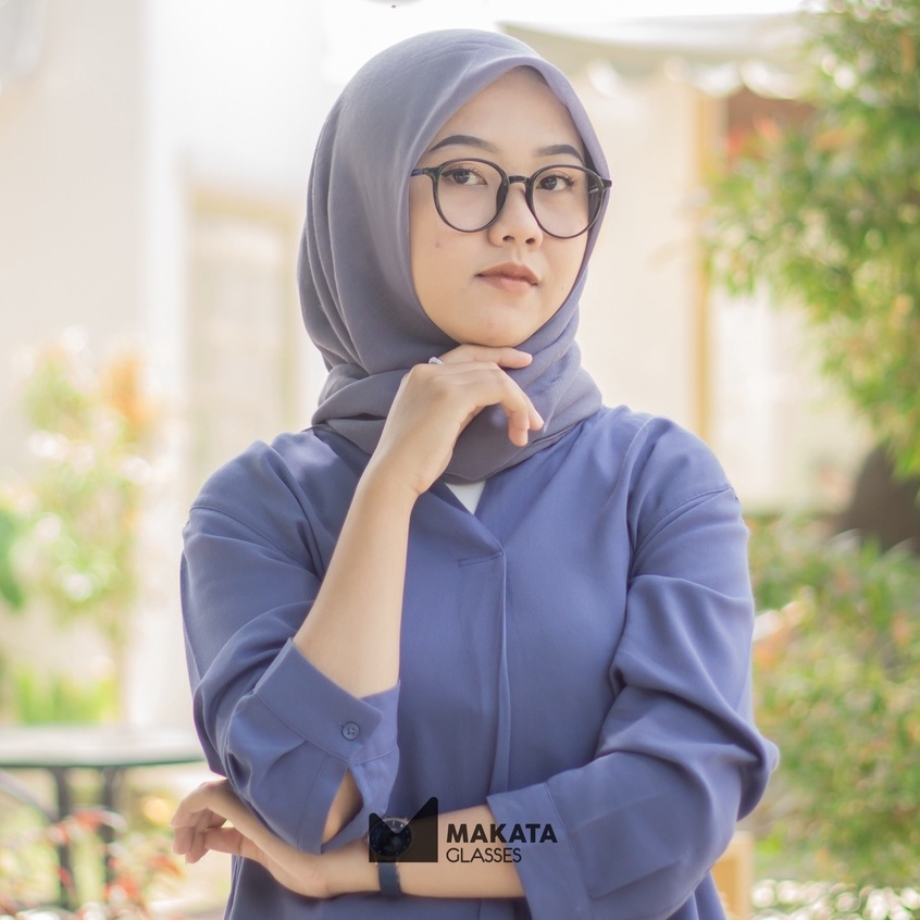 Jual MakataGlasses - Kacamata Frame Bulat Lentur Ringan- ATREYA 05 ...