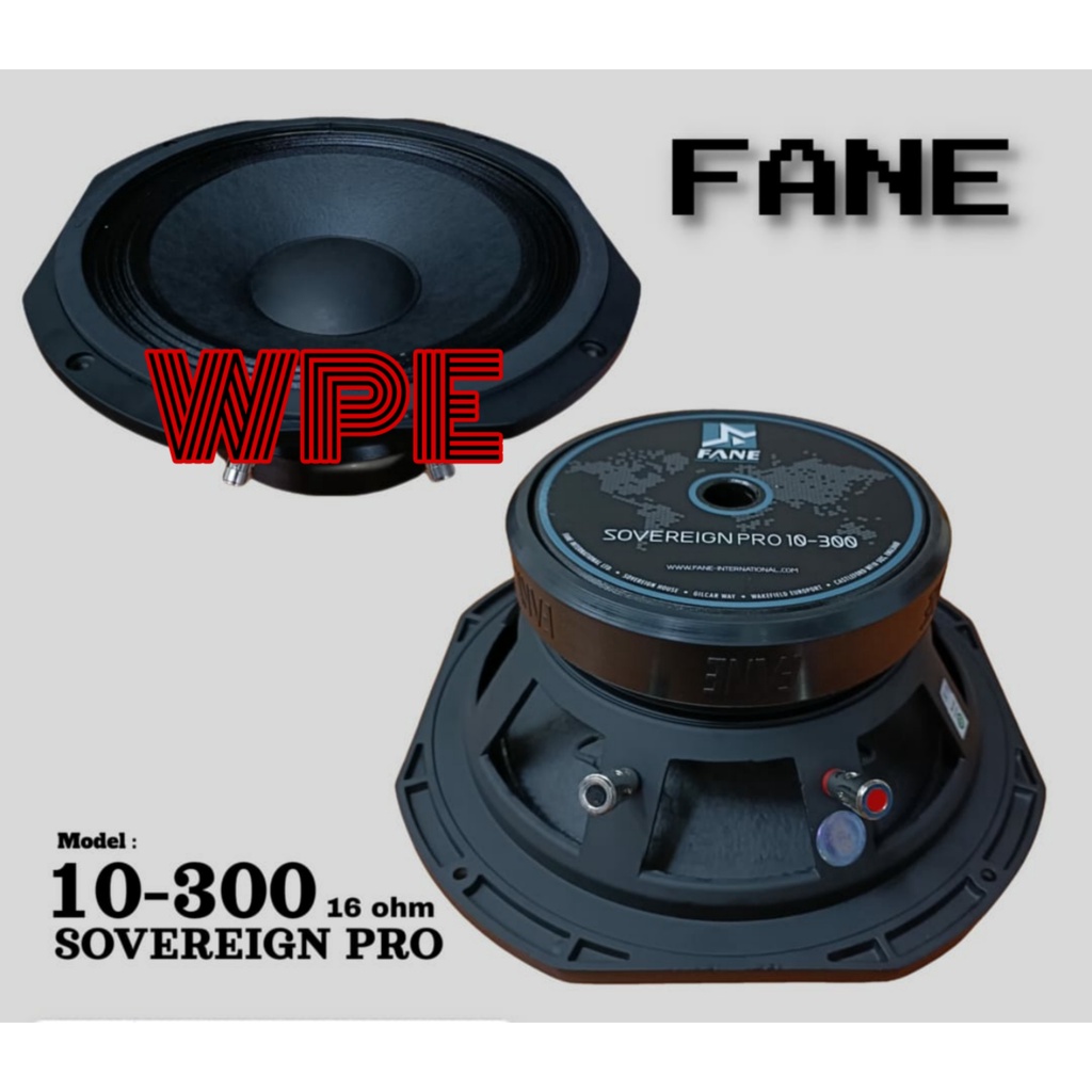 Jual speaker komponen fane sovereign pro 10-300 10inch original 16 Ohm ...