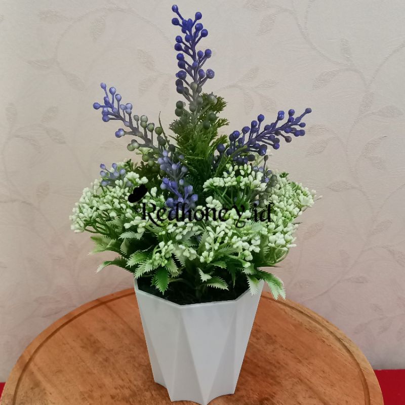 Jual Rangkaian Bunga Meja Artificial Flower Sudah Termasuk Vas | Shopee ...
