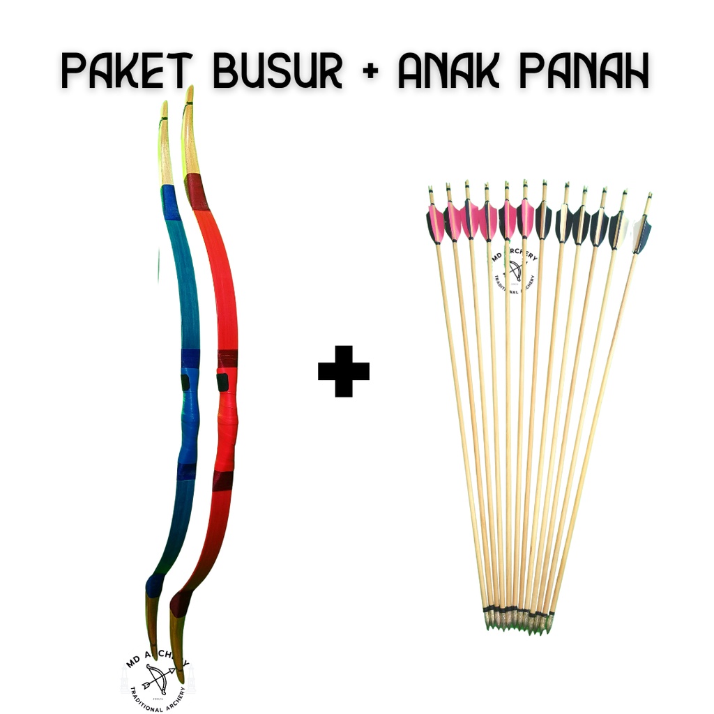Jual Paket Busur Panahan Tradisional Bow Anak Remaja Dewasa Premium ...