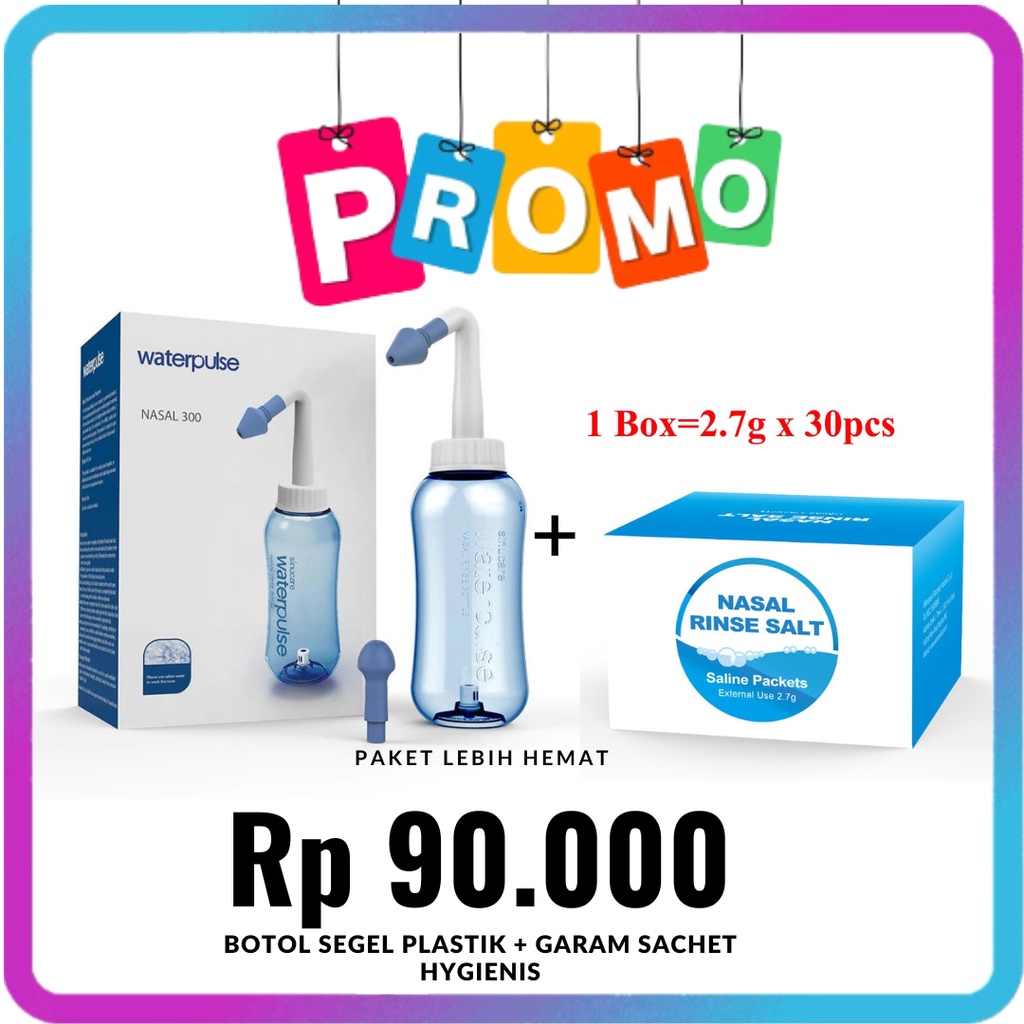 Jual Botol & Garam Nasal Waterpulse Original Sachet Isi 30 pcs Nasal ...