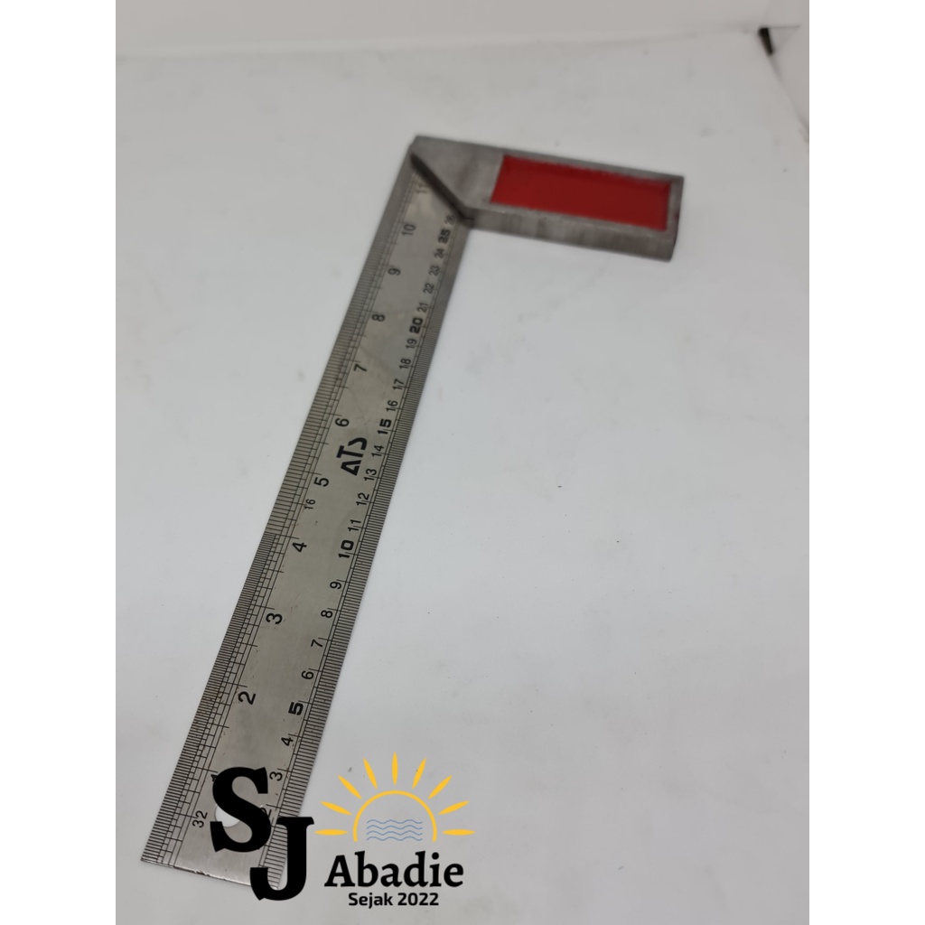 Jual (1 PC) Siku Tukang Penggaris L Tebal Stainless ATS 12 Inch 300mm ...