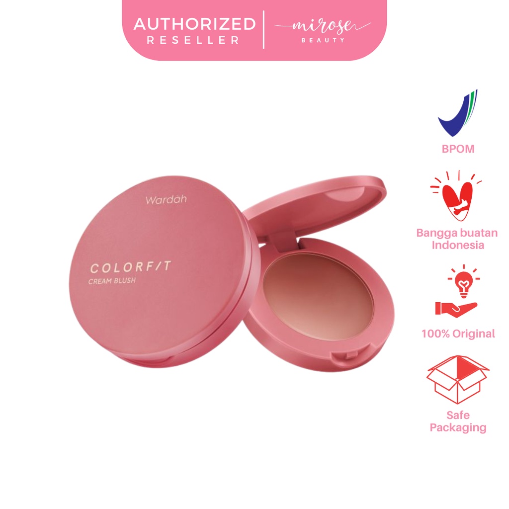 Jual Wardah Colorfit Cream Blush / Blush On Creamy Powdery | Shopee ...